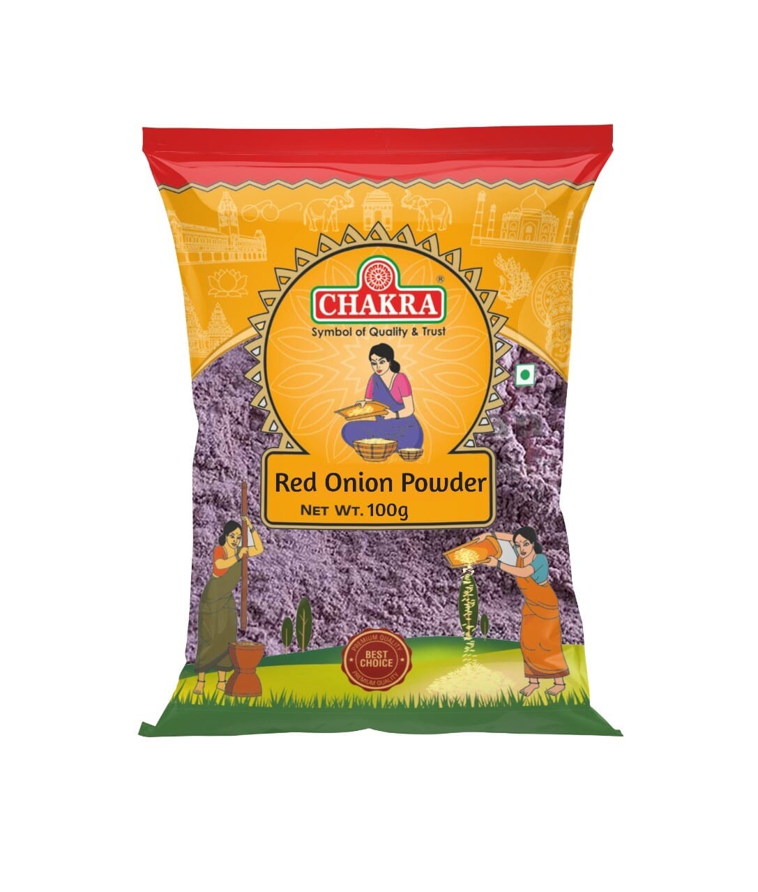 CHAKRA RED ONION POWDER 12X100G - PrimeImport - import av matvarer