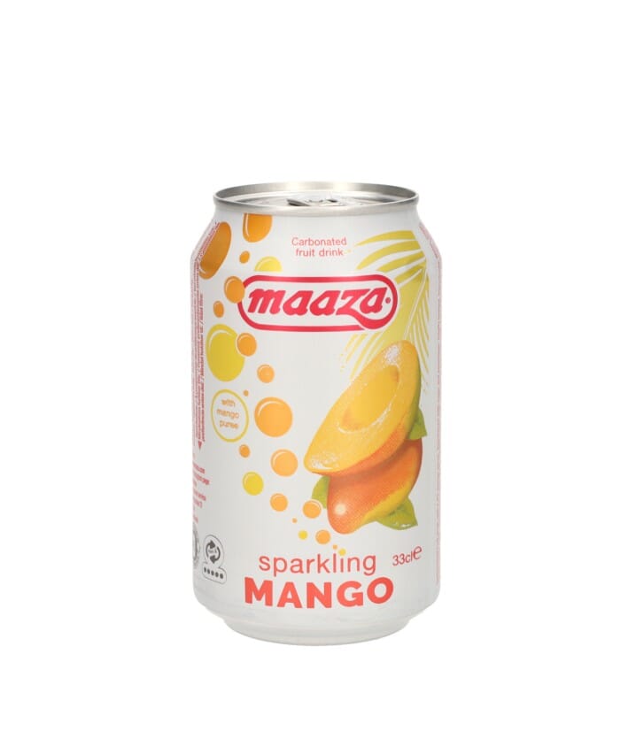 Maaza Sparkling Mango Drink (Can) 12 x 330 ml - PrimeImport - import av ...